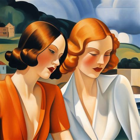 Le Yack 1972 Tribute To Tamara De Lempicka Mélissa Et Caroline En Bretagne Veilingagenda