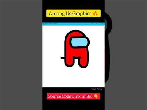 Among Us In Python Turtle Python Turtle Graphics Tutorial Python Among Us Drawing