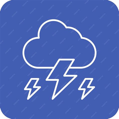 폭풍 아이콘 프리미엄 벡터