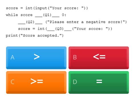 S2 Python Plenary Conditional Loops Quiz