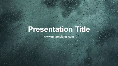 Rain PowerPoint Template Mr Templates