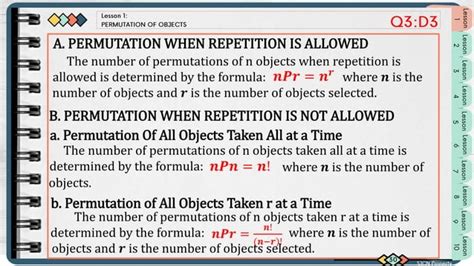 G10m Q3 L1 Permutation Of Objects Grade 10 Pptx