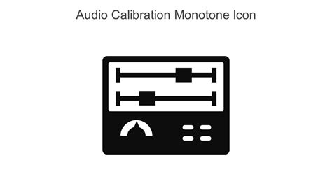 Audio Calibration Monotone Icon In Powerpoint Pptx Png And Editable Eps Format PPT Slide