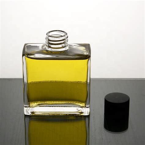 Custom Small Rectangle Glass Bottle For Liquor Spirits 125ml With Caps