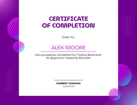 award for completion coding bootcamp for beginners online certificate