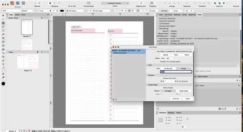 6 Easy Steps Affinity Publisher Data Merge Dated Planners