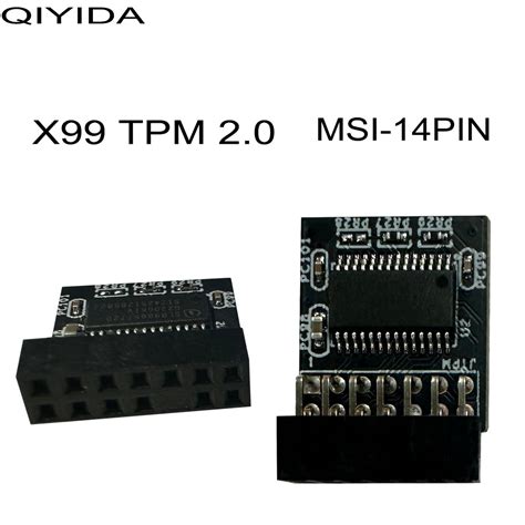 Jual Tpm2 0 Msi 14pin Support Qiyida X99 Use Tpm Module 14 Pin Lpc For Msi Encryption Security