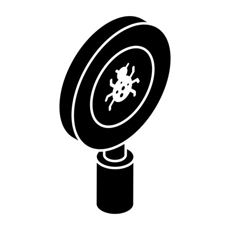 Virus Under Magnifying Glass Debugging 19918546 Vector Art At Vecteezy