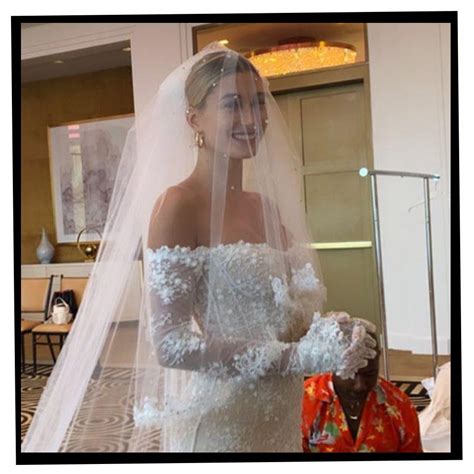Hailey Bieber Wedding Dress Details 60 Photos