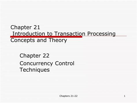 ppt concurrency control in transaction processing systems powerpoint