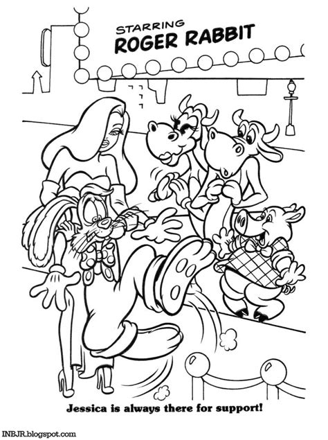 Roger Rabbit And Jessica Rabbit Coloring Pages