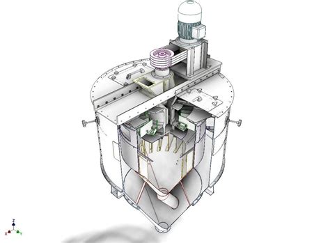 Air Classifier Air Separator Free 3d Model Cgtrader
