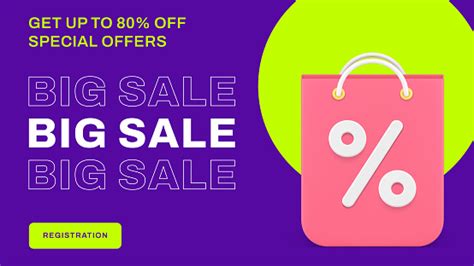 큰 판매 온라인 정리 쇼핑백 백분율 가격 오프 소셜 미디어 배너 3d 아이콘 벡터 3차원 형태에 대한 스톡 벡터 아트 및 기타 이미지 3차원 형태 가리기 고객 참여