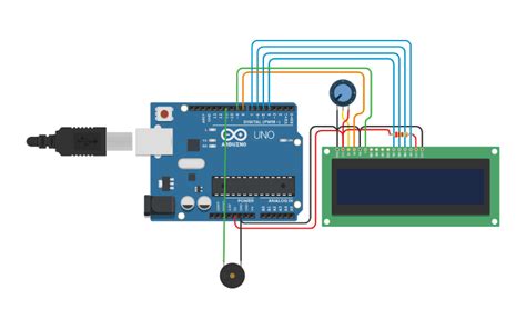 Circuit Design Letra Grande Arduino Lcd16x2 Tinkercad