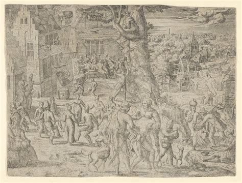 Das Dorffest Von Possibly By Peeter Van Der Borcht