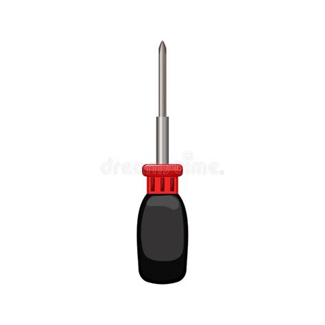 Hand Screwdriver Tool Cartoon Vector Illustration Stock Illustration