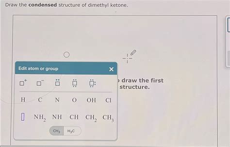 Solved 92draw The Condensed Structure Of Dimethyl Ketone