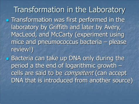 Ppt Bacterial Transformation Powerpoint Presentation Free Download