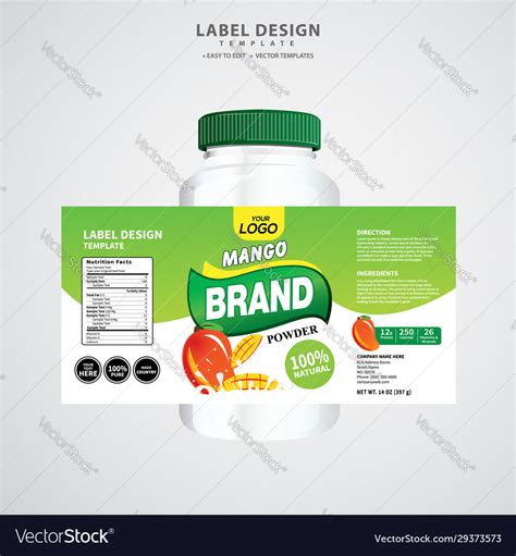 Label And Packaging Template Design Royalty Free Vector