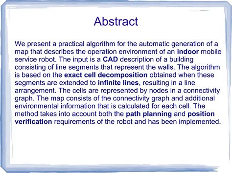 Exact Cell Decomposition Of Arrangements Used For Path Planning In