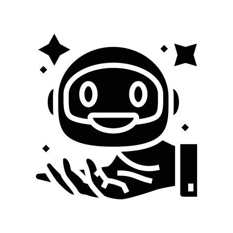 Modern Chat Bot Glyph Icon Vector Illustration 20376720 Vector Art At