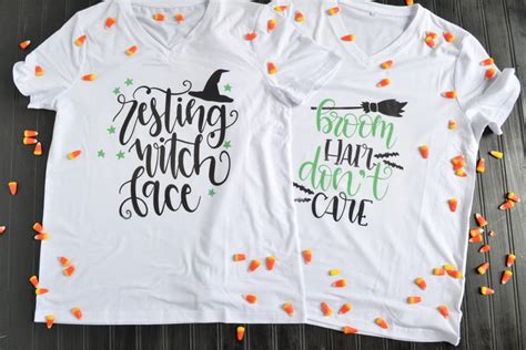Diy Cricut Halloween Shirts For Witches The Cards We Drew