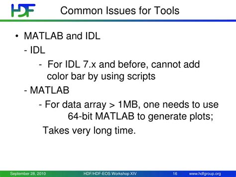 ppt easy access of hdf data via ncl idl matlab powerpoint presentation id 596816