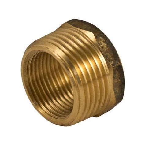 20 X 15mm Brass Threaded Hex Reducing Bush Solar Hot Water Parts