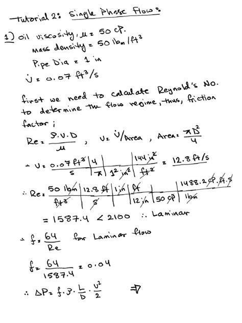 Single Phase Flow Tutorial Pdf