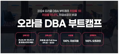 아이티윌 오라클 데이터베이스관리자dba 부트캠프 88기 공모전 대외활동 링커리어