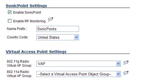 VAP Sample Configurations