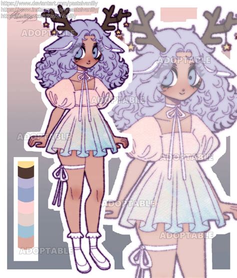 Adopt Closed Deer By Pastelvanilly On Deviantart