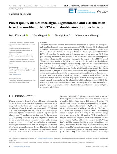 Pdf Power Quality Disturbance Signal Segmentation And Classification
