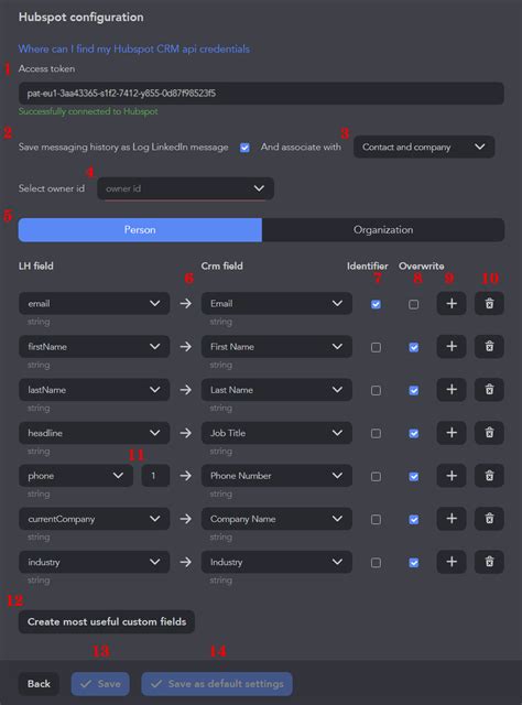 Integration With HubSpot CRM Linked Helper