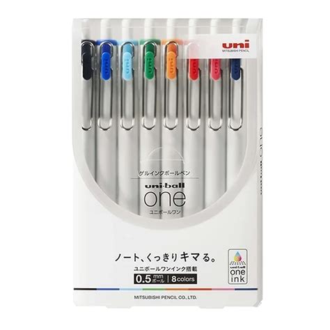 Uni Ball One 8 Color Pen Set Vibrant Smudge Free Writing