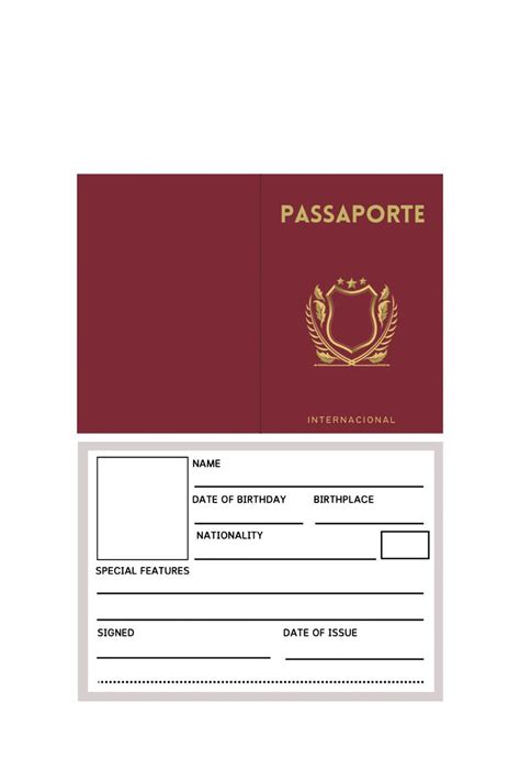29 Passport Templates For Students Word Excel Artofit