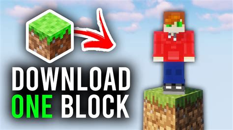 How To Download One Block In Minecraft Play One Block On Minecraft