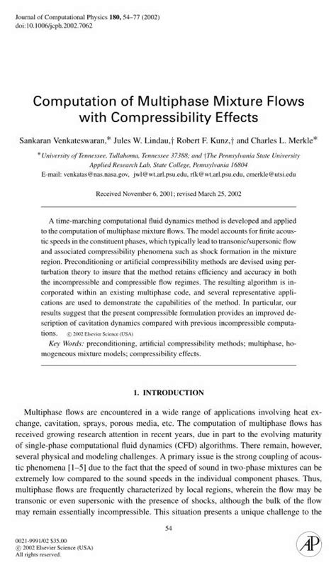 pdf computation of multiphase mixture flows with compressibility