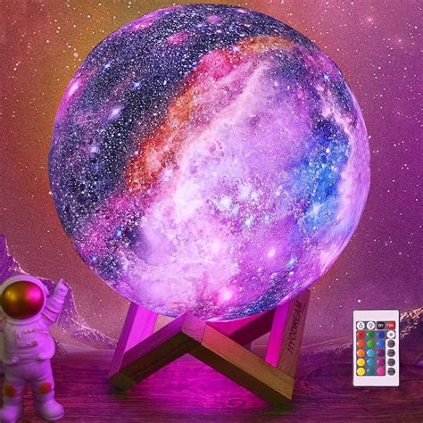 Hyodream 7 9 Inch Large Moon Lamp Galaxy Starry Moon Night Light With