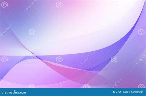 Abstract Pink Blue Curve Wave Lines With Soft Gradient Background For Artwork Design Stock