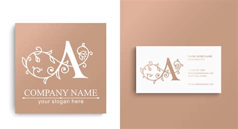 프리미엄 벡터 A 로고 몬노그램 레터링 장미의 섬세한 우아한 꽃 무늬 엘리트 회사를 브랜딩하기 위한 개인 로고 또는 사인 벡터