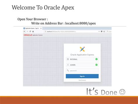 oracle apex installation epg ppt