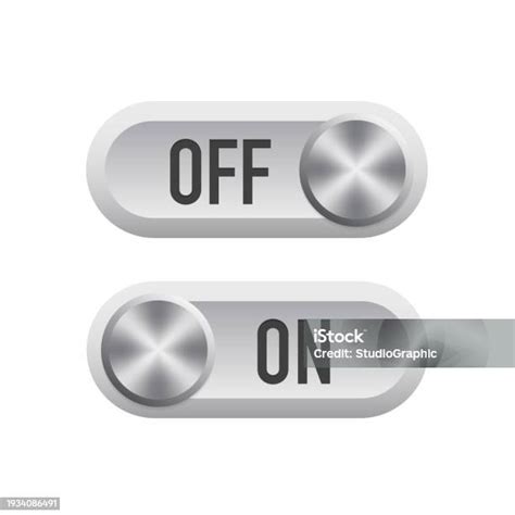 사용자 인터페이스 요소 집합 슬라이더 스위치 집합 Ui 전환 버튼 에너지의 금속 원형 버튼 벡터 일러스트 레이 션 개체 그룹에 대한 스톡 벡터 아트 및 기타 이미지 Istock