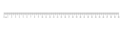 Measuring Chart With 30 Centimeters Ruler Scale Royalty Free Vector
