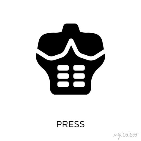 Pressione O ícone Pressione O Design Do Símbolo Da Coleção De • Adesivos Para A Parede Fundo