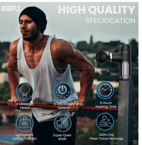 Physio Recovery Gun Portable Mini Body Massager Bodiflx