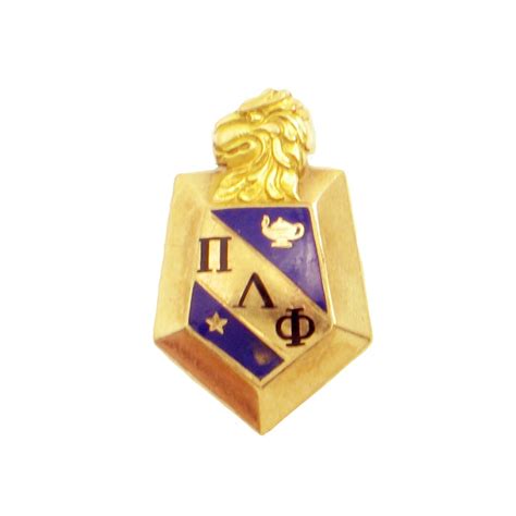 10k Gold Pi Lambda Phi Badge Vintage Fraternity Pledge Pin 9 16 Tall Etsy