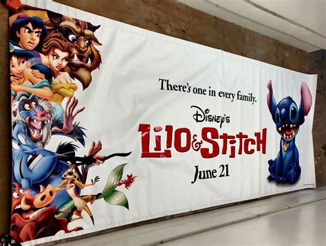 Lilo And Stitch Original Huge Double Sided Vinyl Banner 2002 4699021545