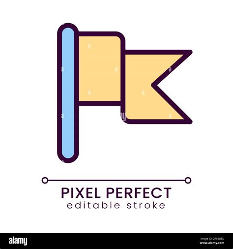 Flag Pixel Perfect RGB Color Icon Stock Vector Image Art Alamy