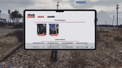 Weazel News Tablet V1 Esxqb Fivem Store